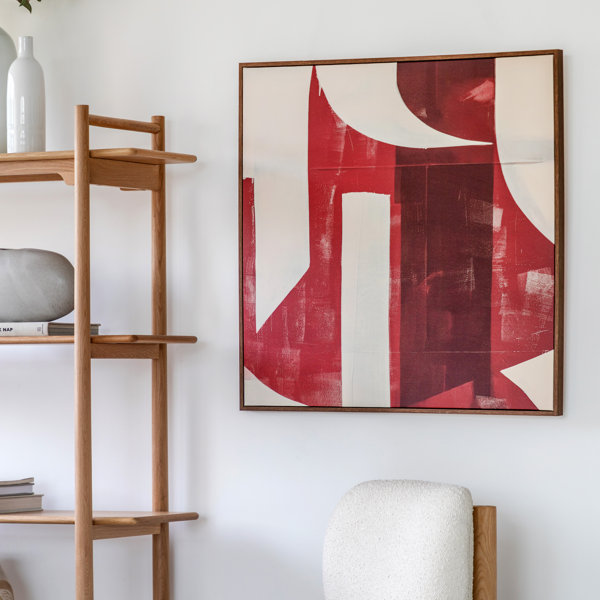 Ivy Bronx Ruby Abstract Framed Canvas 800x800mm | Wayfair.co.uk