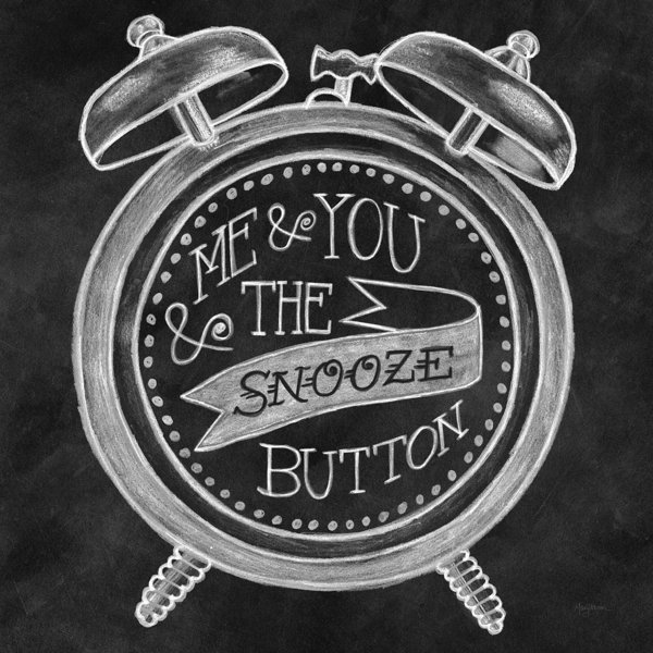 Happy Larry The Snooze Button Chalk by Mary Urban - Wrapped Canvas ...
