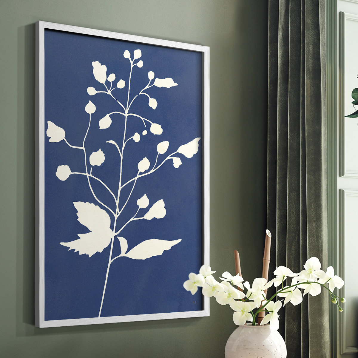 Ophelia & Co. Night Sky Silhouette II Framed Print - Solid Wood ...