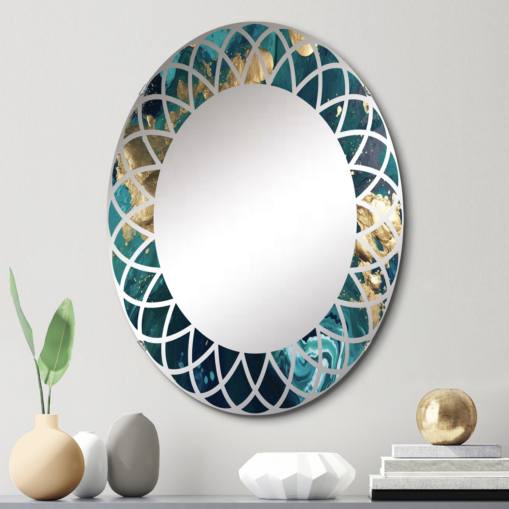 East Urban Home Weam - Modern Wall Mirror Oval - Wayfair Canada
