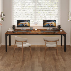 Ebern Designs Pallas 78.74'' Extra Long Double Computer Desk for ...