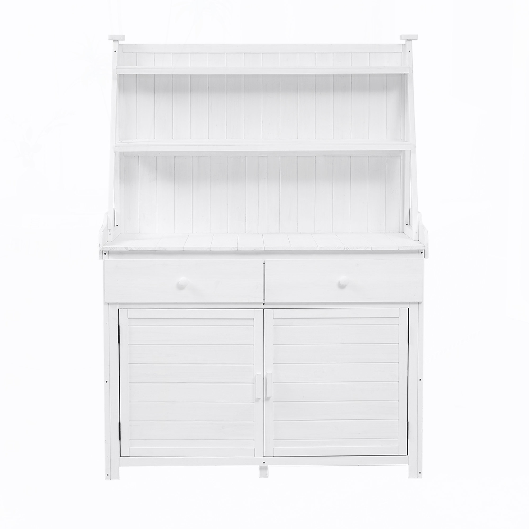 Red Barrel Studio® Garden Potting Bench Table with Storage Shelf ...