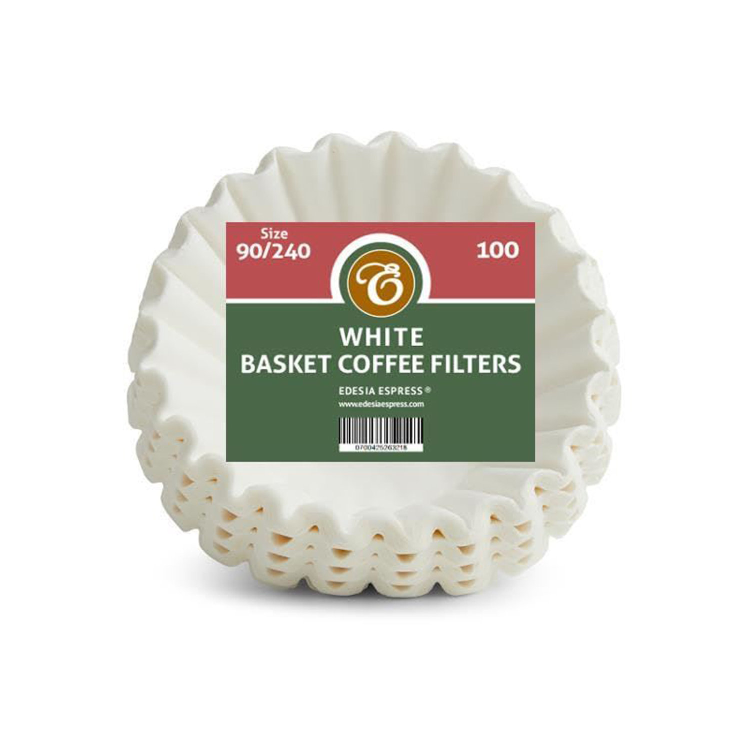 Edesia Espress 100 X 3 Pint Oxygen Whitened Basket Coffee Filter Papers ...