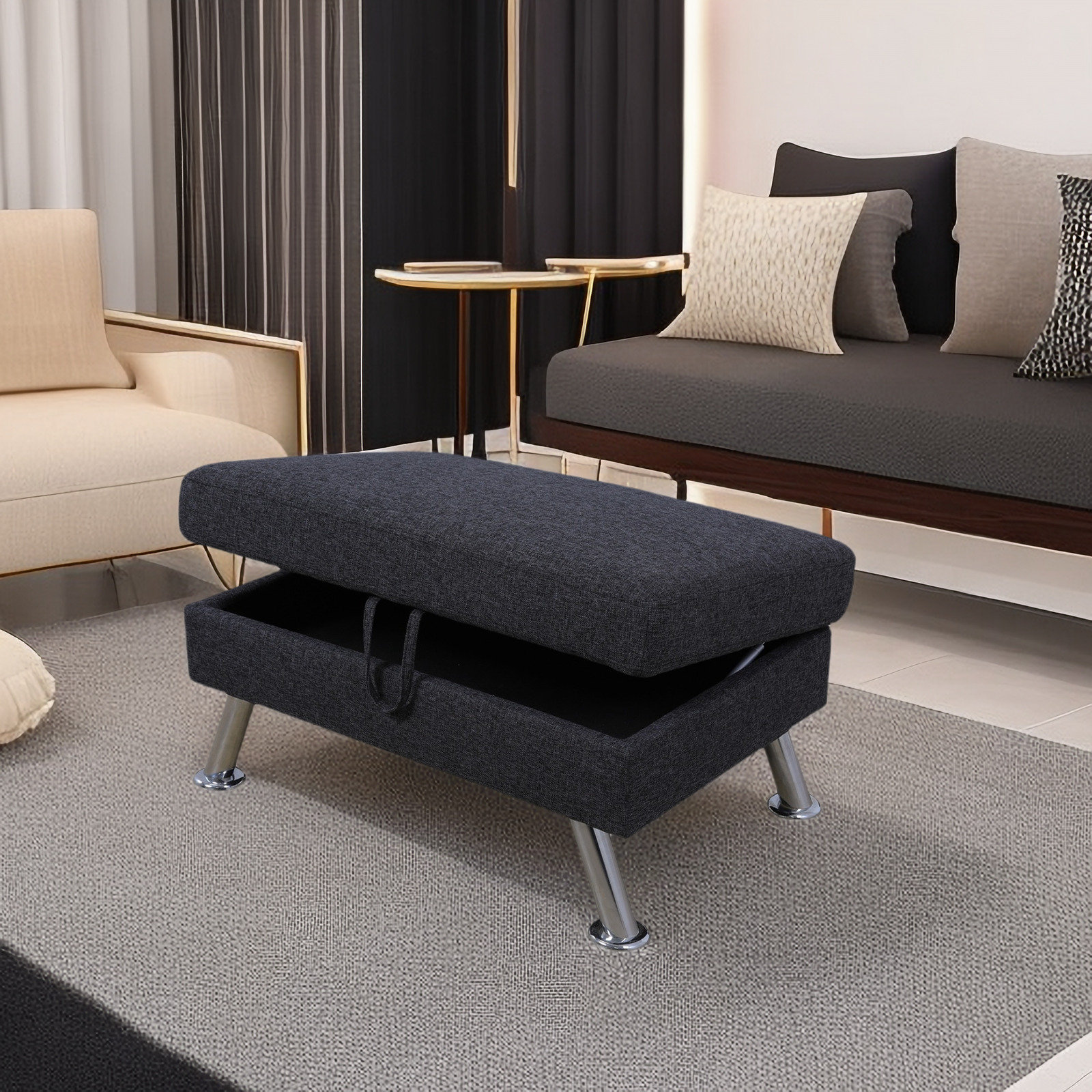 Leann Wall Whisperers Upholstered Storage Bench - Wayfair Canada