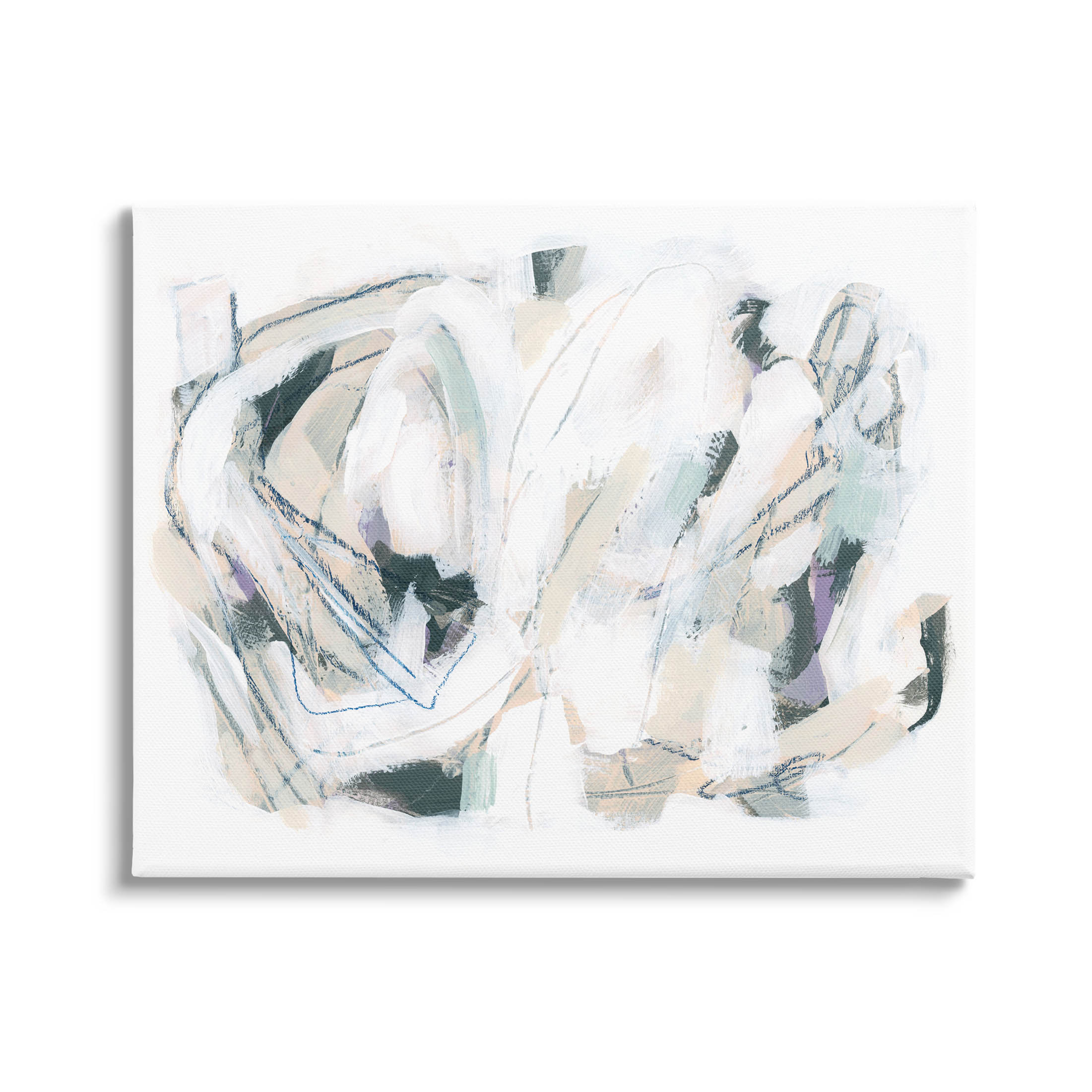 Stupell Industries Busy Abstract Lines Composition Canvas Wall Art By ...