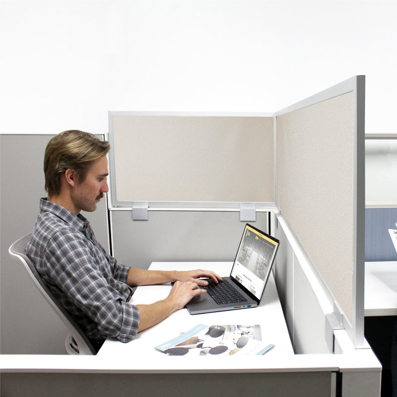 OBEX Acoustical Cubicle Mounted Privacy Panel with Large Bracket | Wayfair