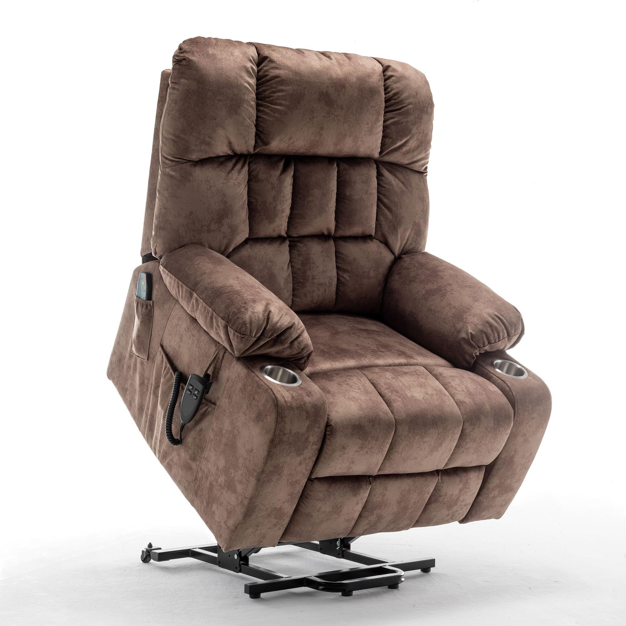Wildon Home® Large Power Lift Recliner Chair With Massage And Heat ...