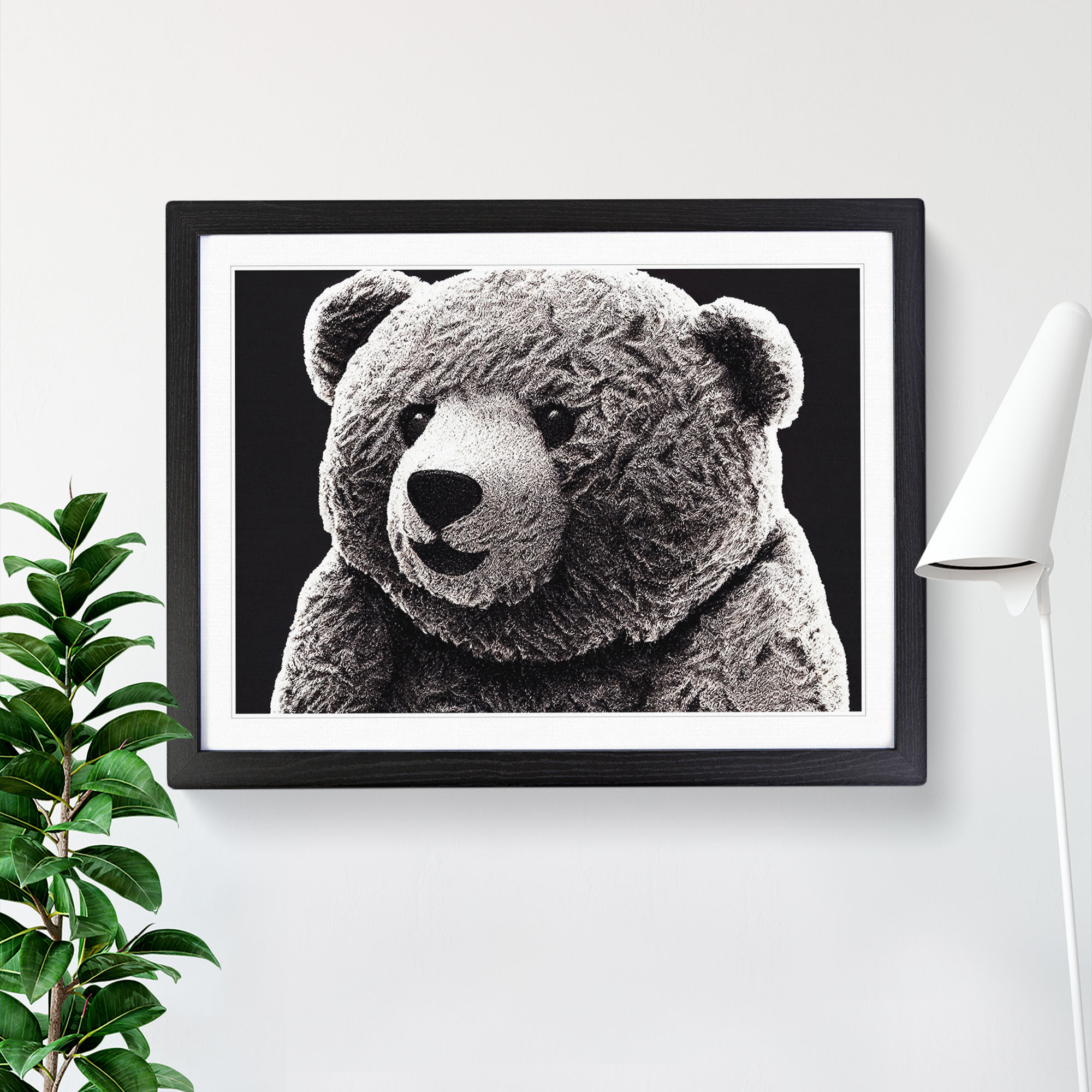 Union Rustic Charming Teddy Bear - Picture Frame Graphic Art | Wayfair ...