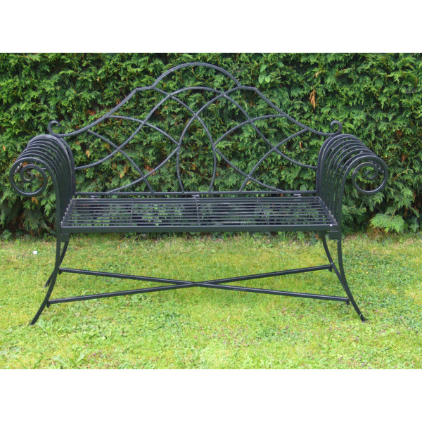 Astoria Grand Overbey 2 Seater Steel Bench | Wayfair.co.uk