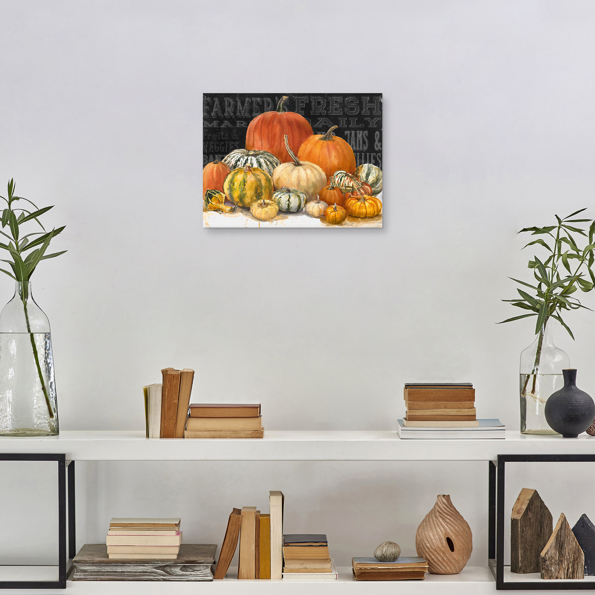 August Grove® Pumpkin Valley Black by Geoff Allen - Wrapped Canvas ...