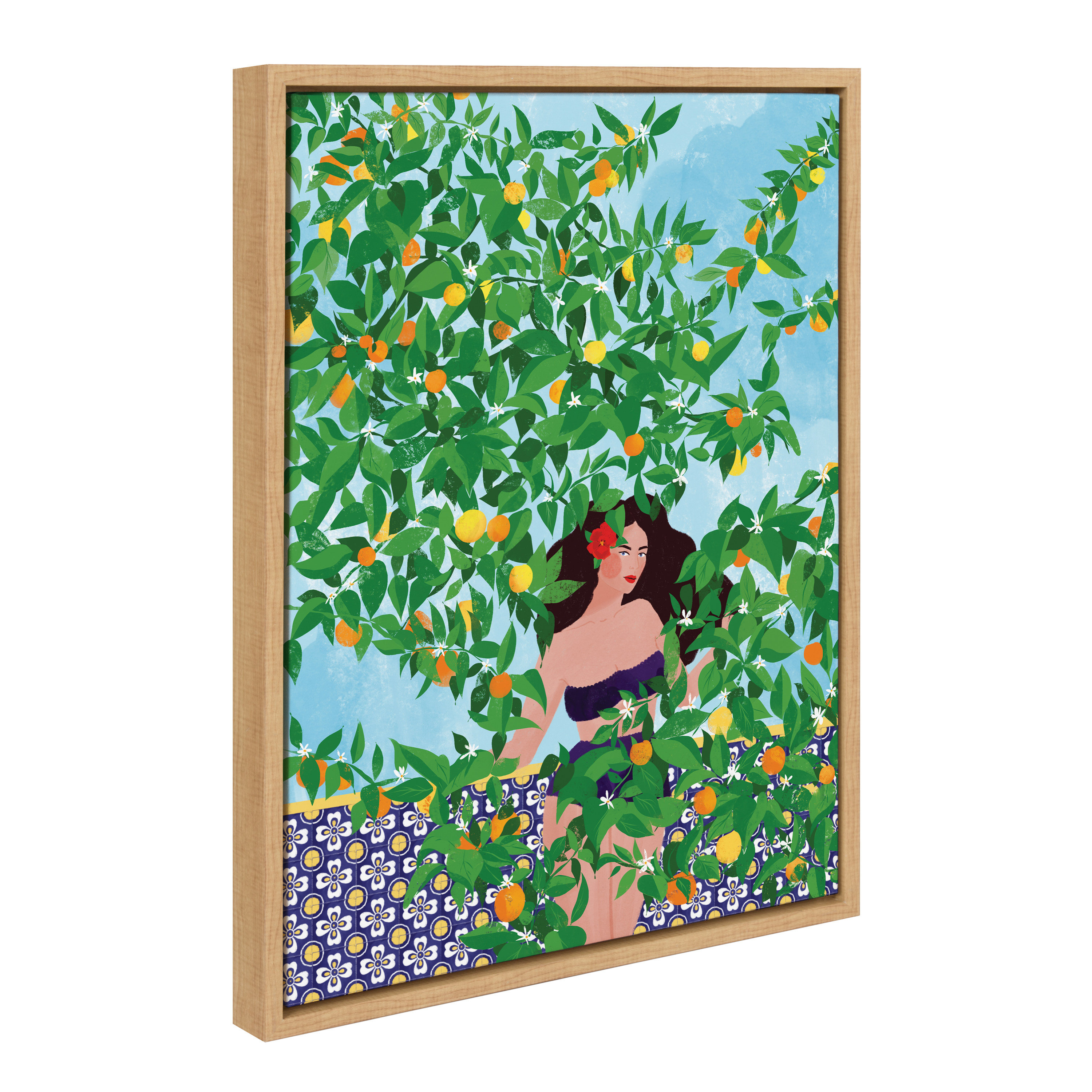 Latitude Run® Alburtis Sevilla Girl by Maja Tomljanovic - Floater Frame ...
