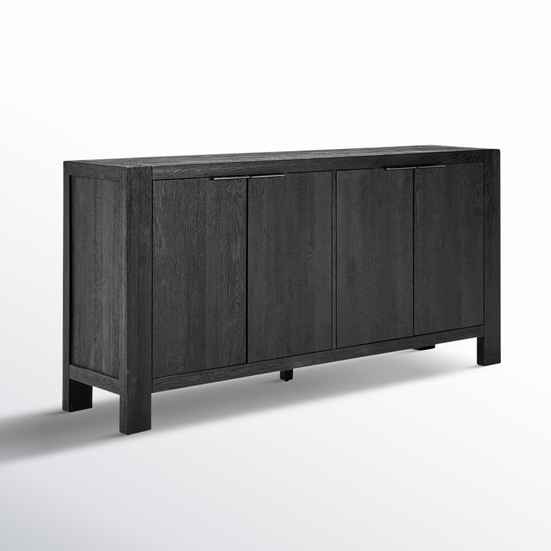 AllModern Block 72" Wide Oak Solid Wood Sideboard & Reviews | Wayfair