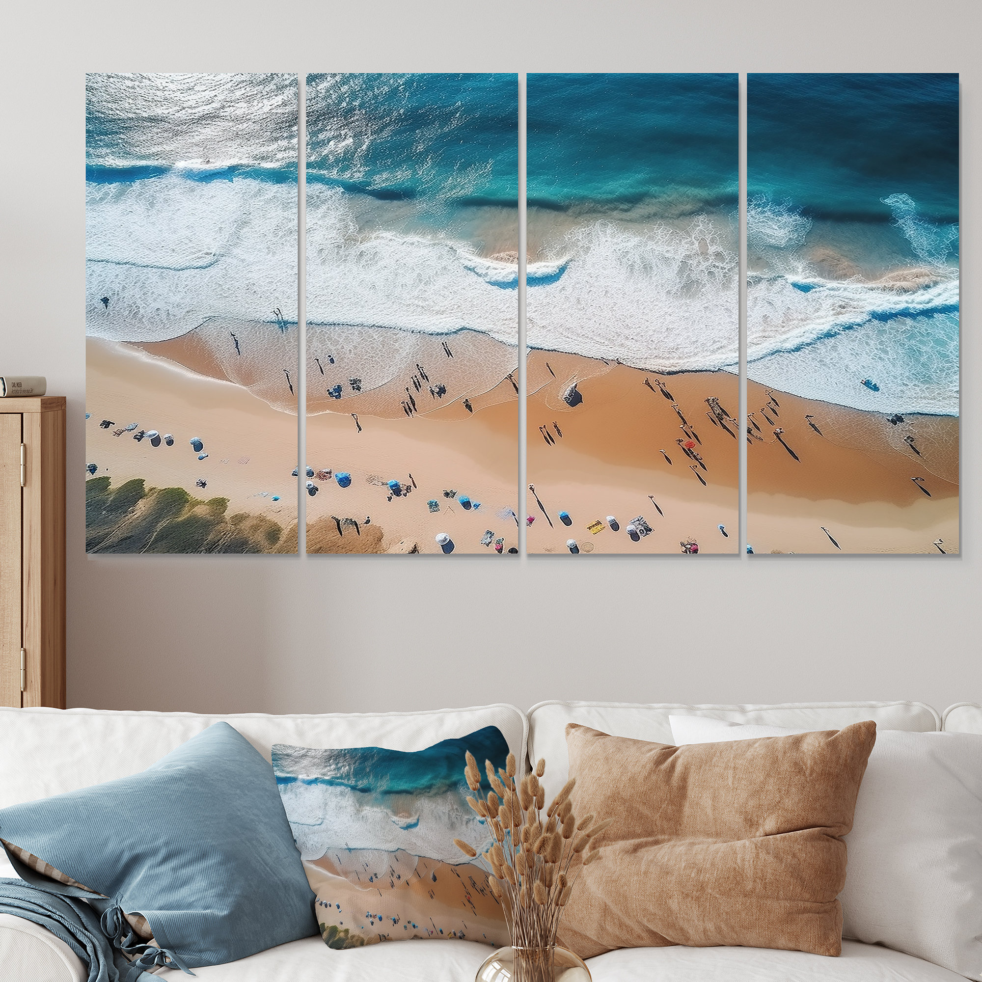 Highland Dunes Beach Aerial View Majesty II - Beach & Ocean 4 Piece ...