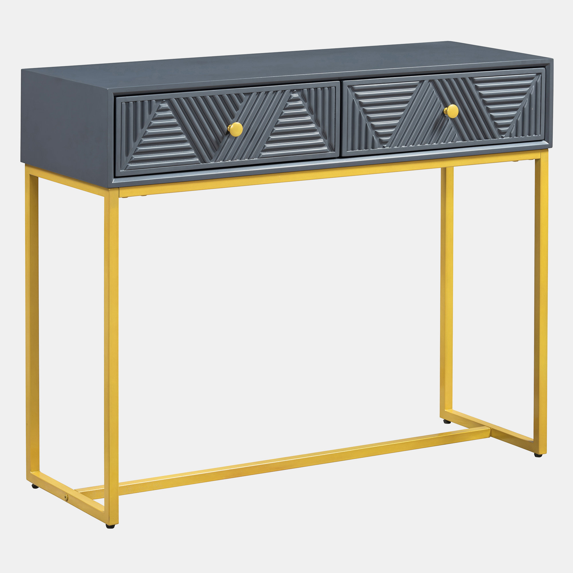 FOSHNATURE Stripe Design Modern Sleek Console Table | Wayfair