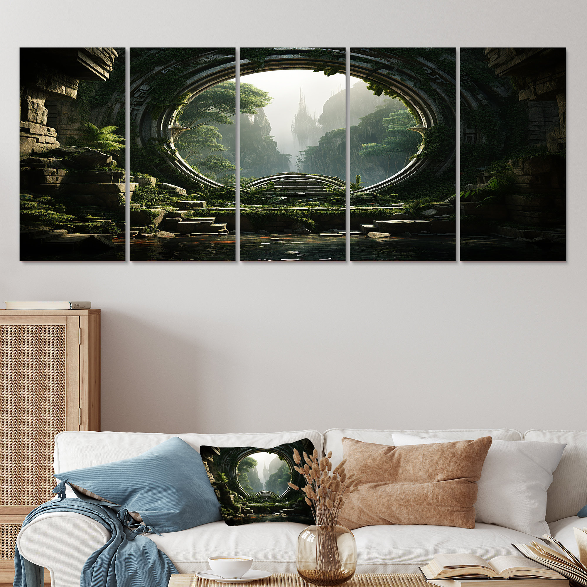Latitude Run® Surreal Galaxy Portal Landscape VI - Surrealism Landscape ...