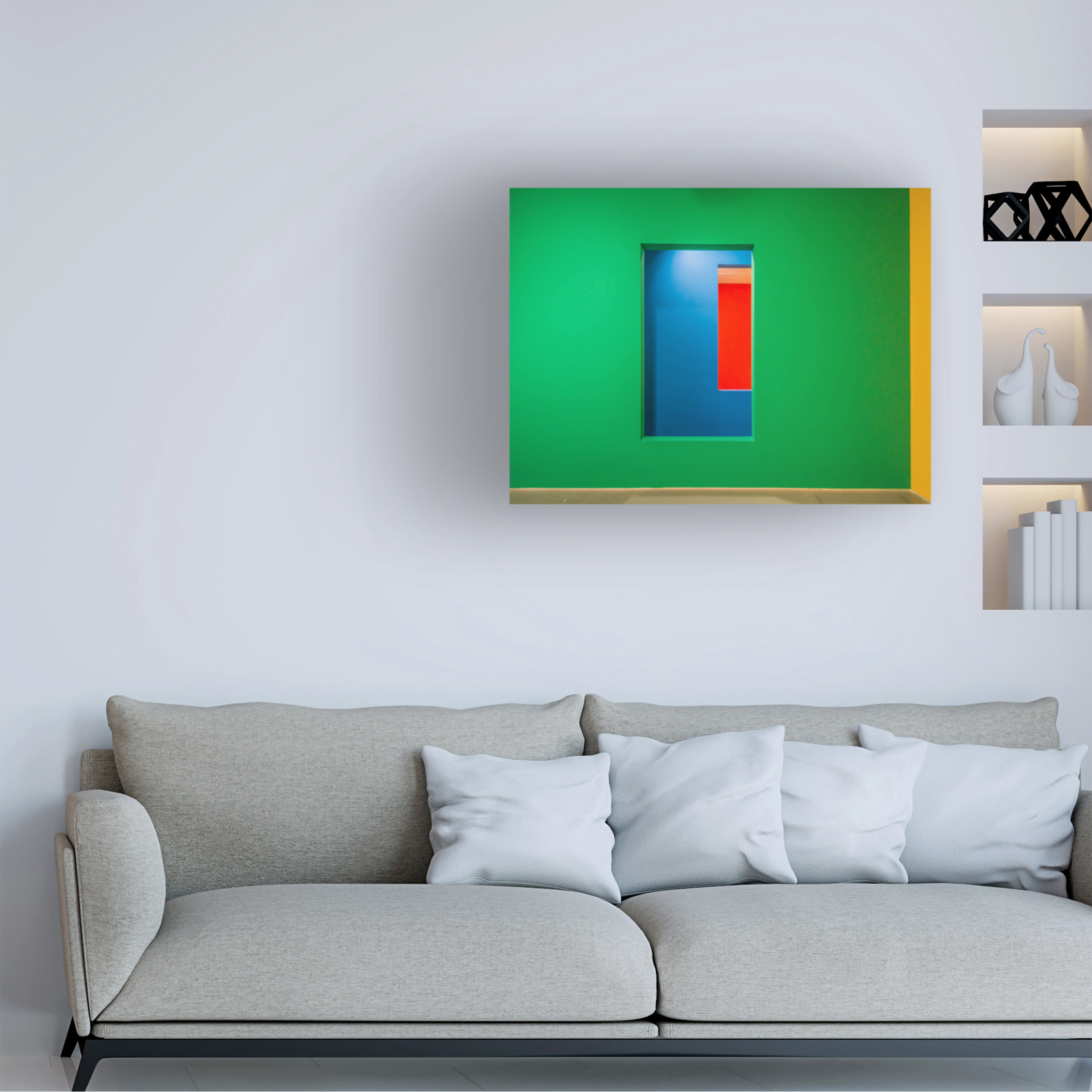 Ebern Designs Joshua Raif Layers Of Colour Canvas Art | Wayfair