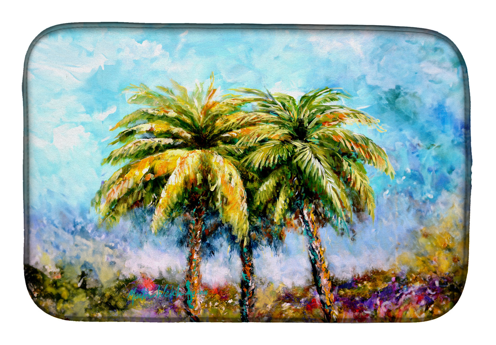 Caroline's Treasures Martin Welch New Artwork Drying Mat | Wayfair