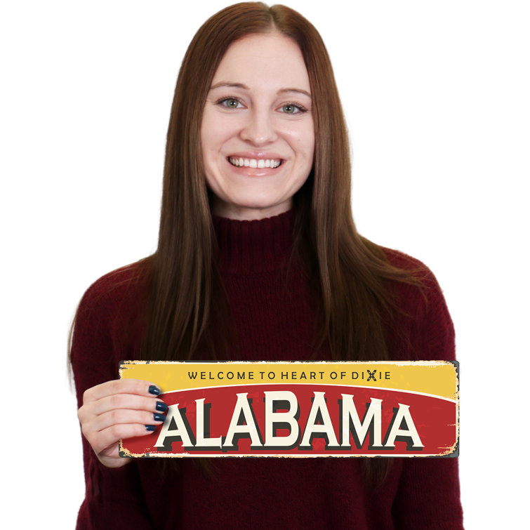 SmartSign Vintage Alabama State Sign | Wayfair