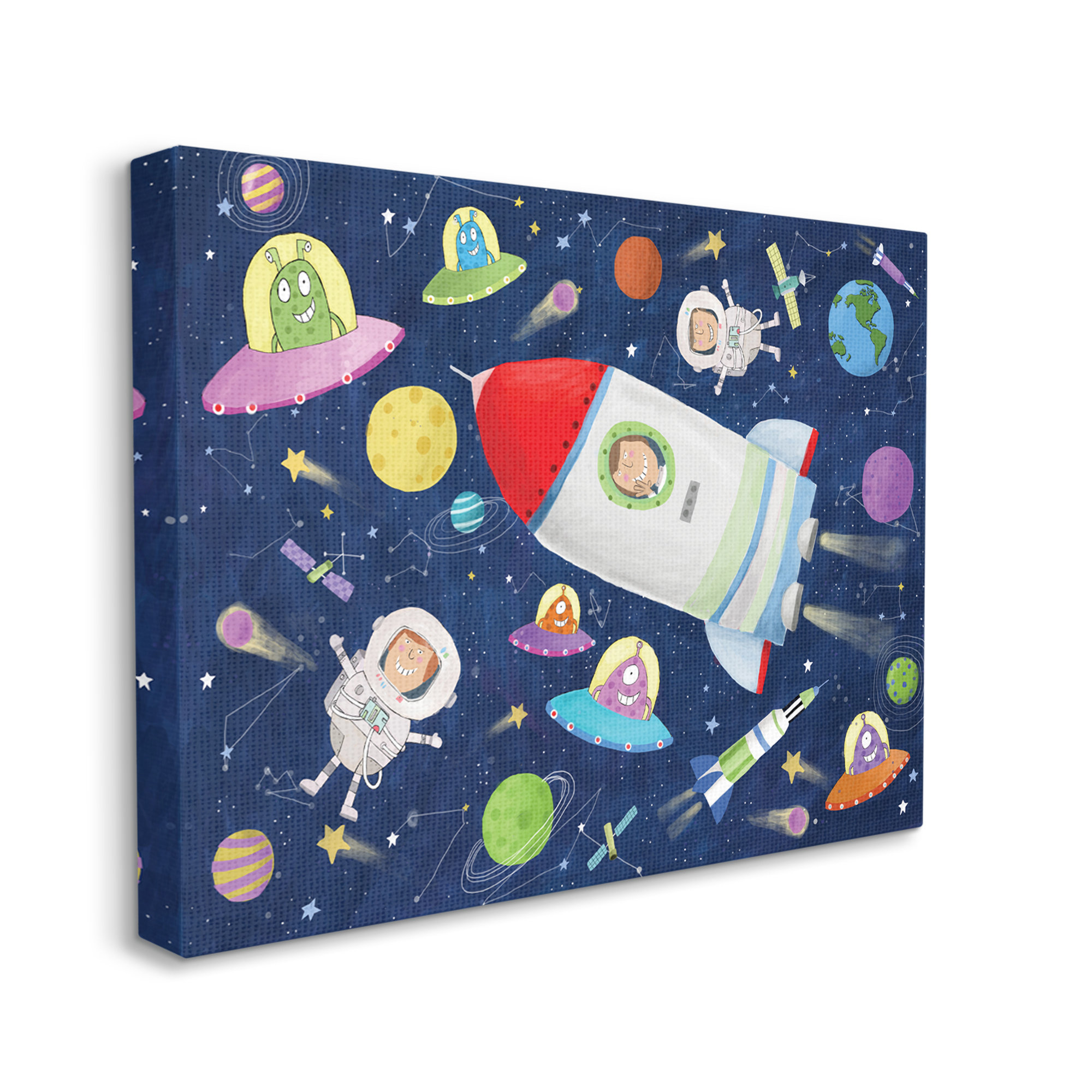 Viv + Rae™ Fritz Outer Space Alien Adventure Astronaut Rocketship | Wayfair