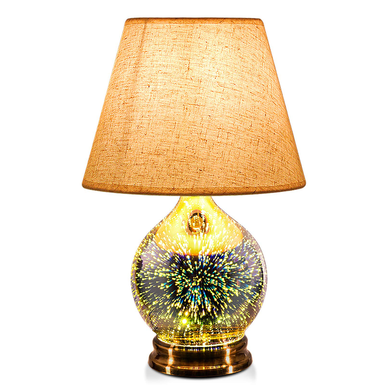 Orren Ellis Glass Desk Lamp | Wayfair