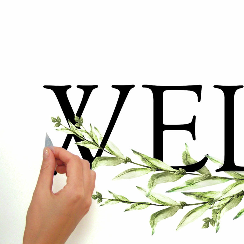Gracie Oaks Welcome Quote Peel and Stick Wall Decals & Reviews | Wayfair