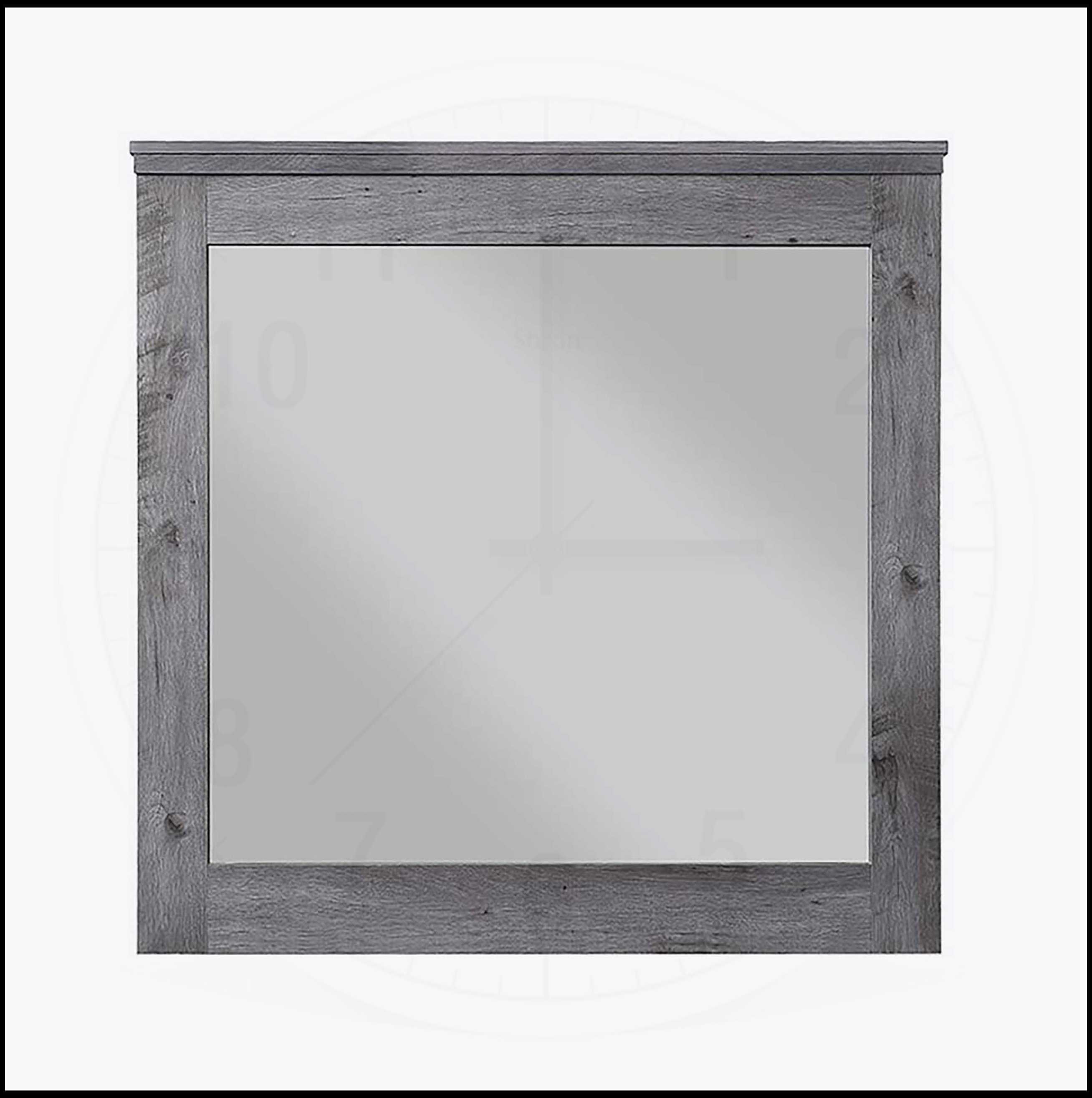 Gracie Oaks Vidalia Rustic Gray Oak Finish Mirror | Wayfair