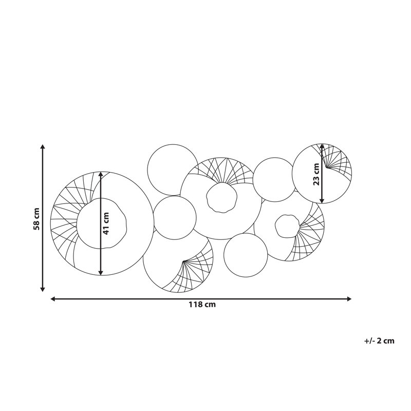 Bloomsbury Market Cesium Metal Abstract And Geometric Wall Decor ...