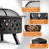 Winston Porter Outdoor 32 In. Alloy Steel Fire Pit & Reviews | Wayfair
