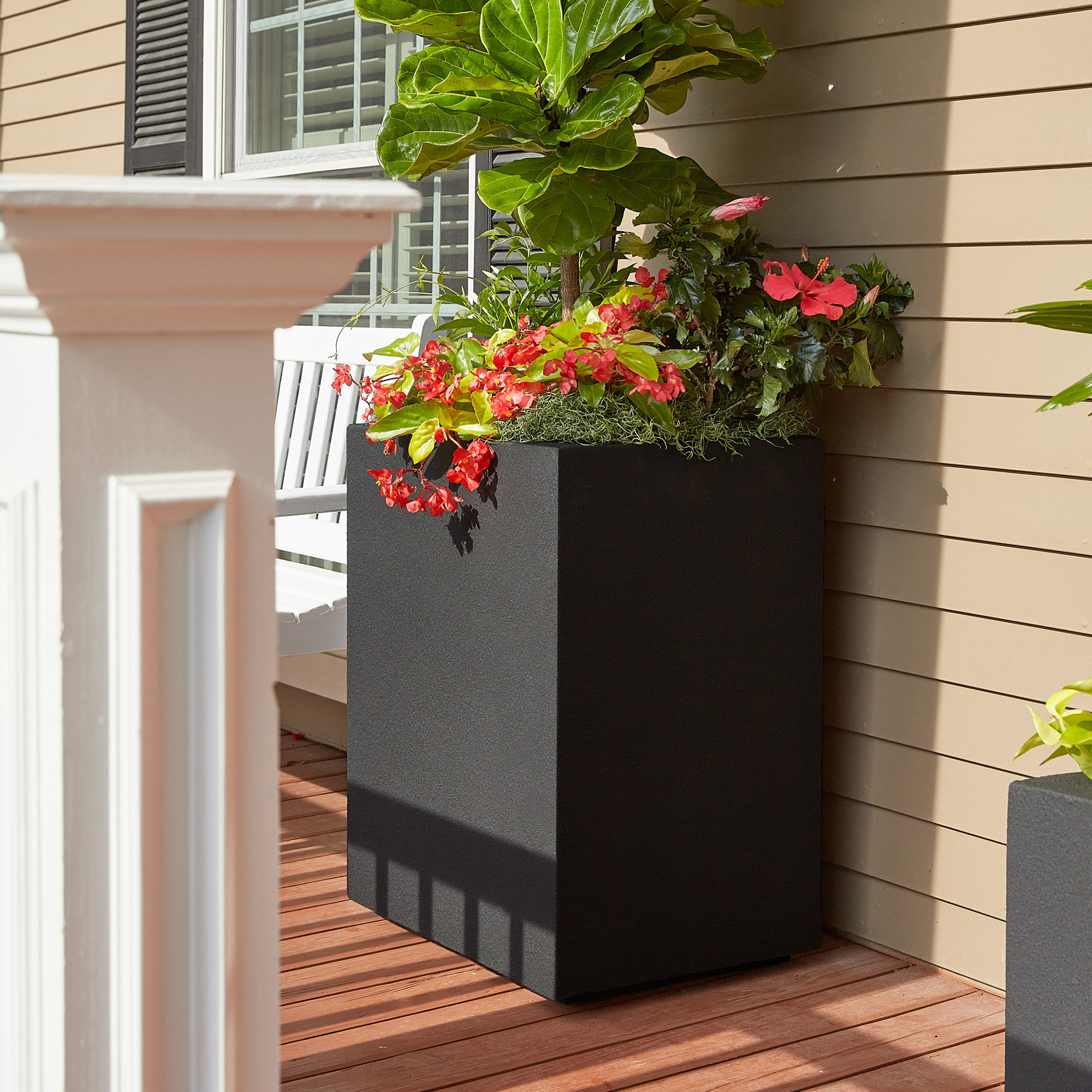 AllModern Langer Tall Lightweight Outdoor 23" x 18" x 30" Column ...