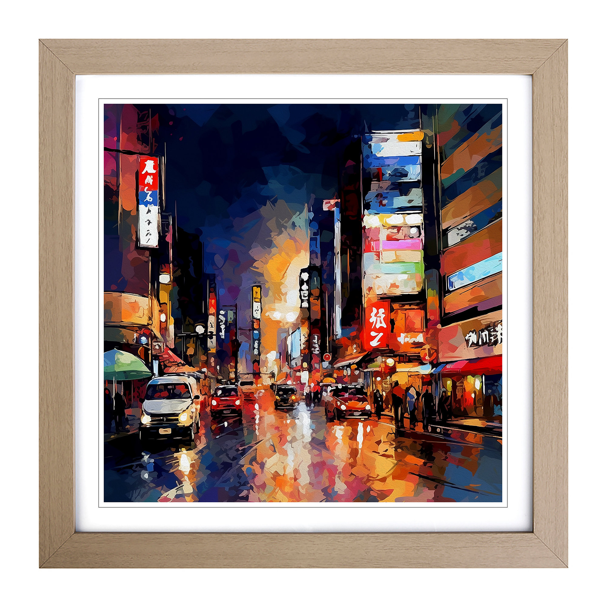 17 Stories City Of Tokyo Abstract Art No.1 - Single Picture Frame Art ...