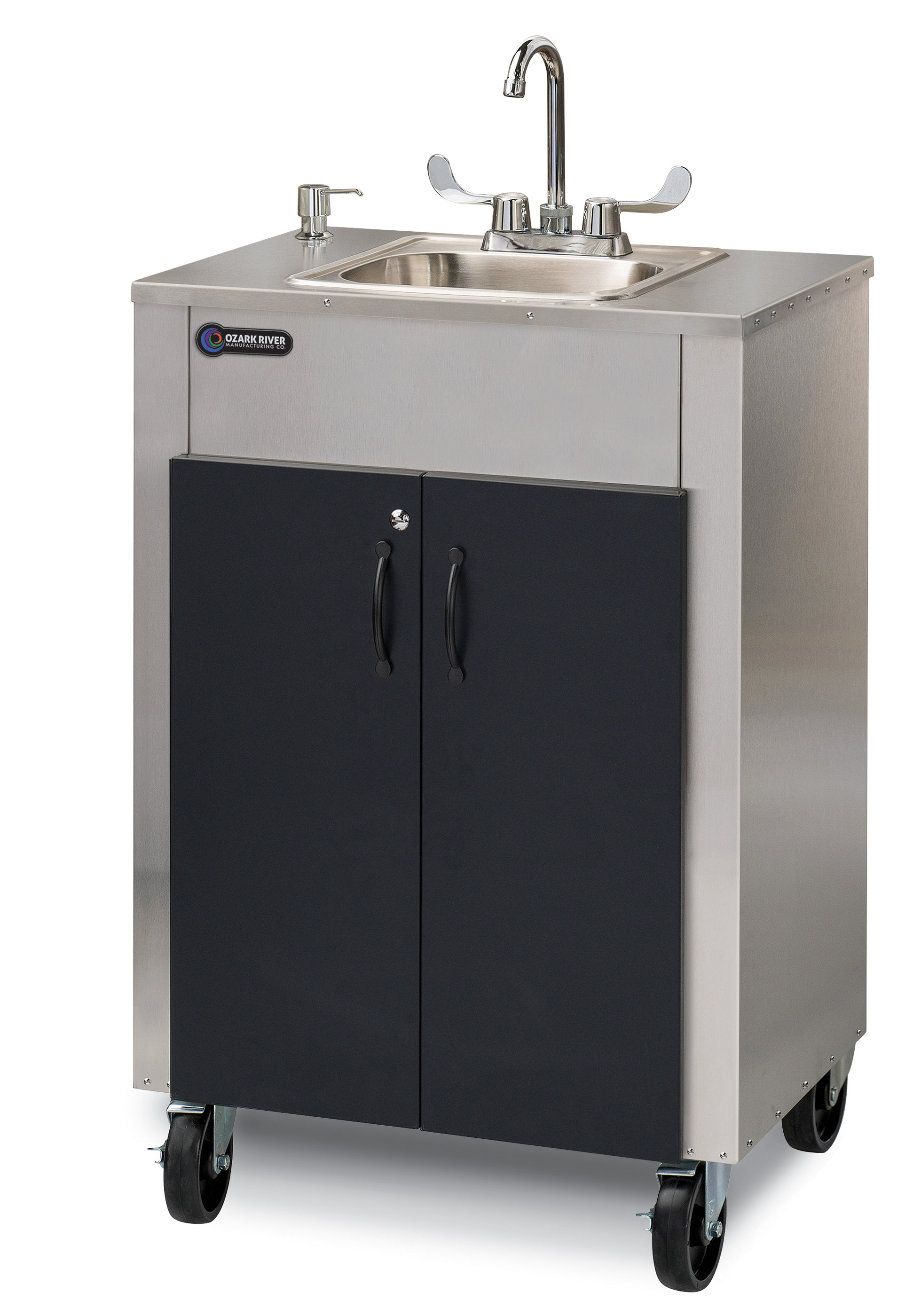 Ozark River Portable Sinks Elite Series LS1, White Doors-White Edges ...