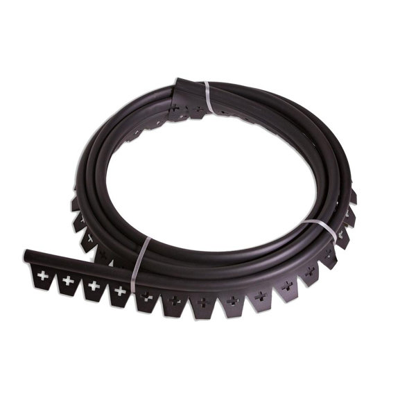 Valley View 2'' H x 21.5'' W Black Vinyl Lawn Edging & Reviews | Wayfair