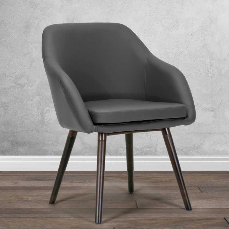 Wrought Studio Ensminger Faux Leather Upholstered Armchair & Reviews ...