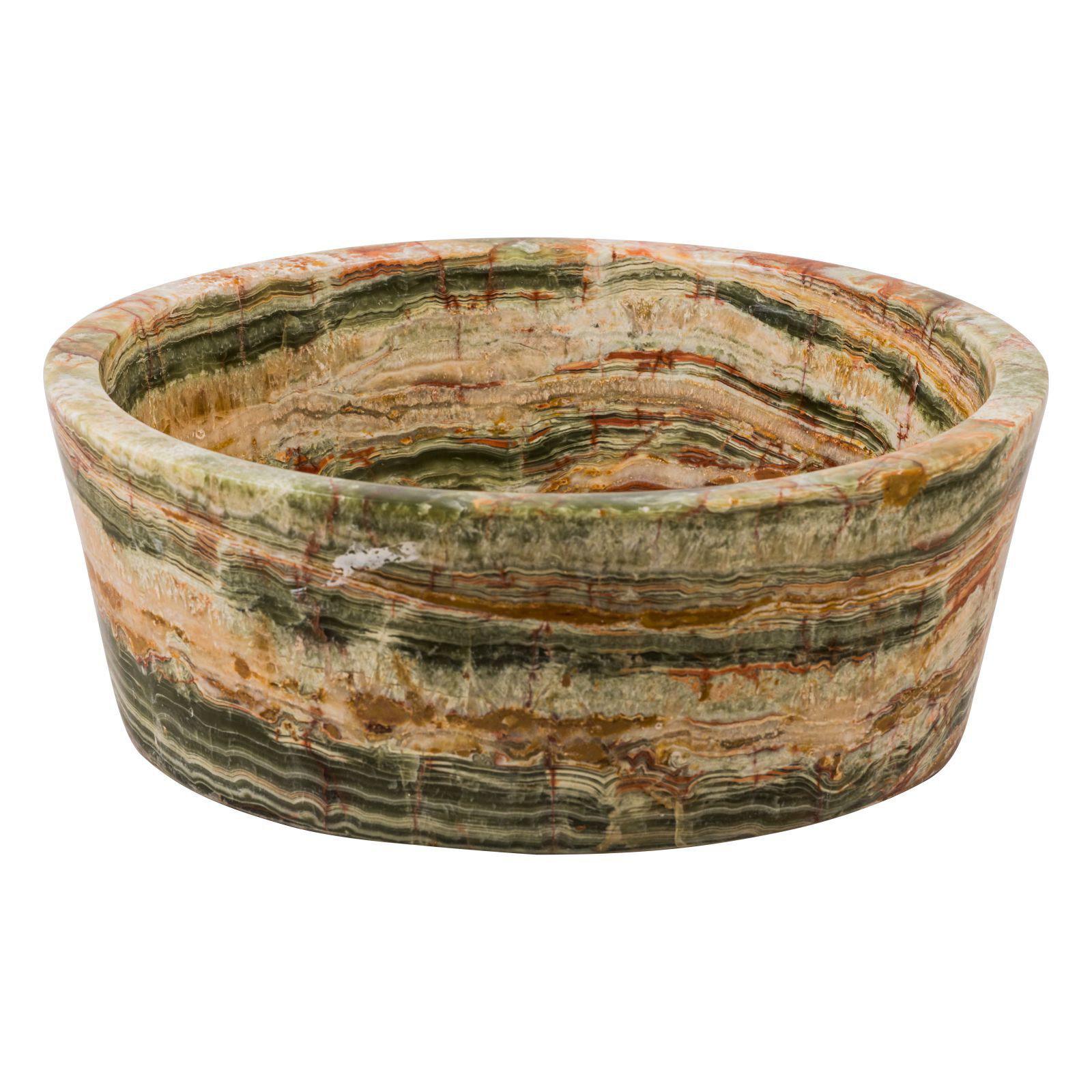 Ivy Bronx 370mm L x 370mm W Stone Circular Sink | Wayfair.co.uk