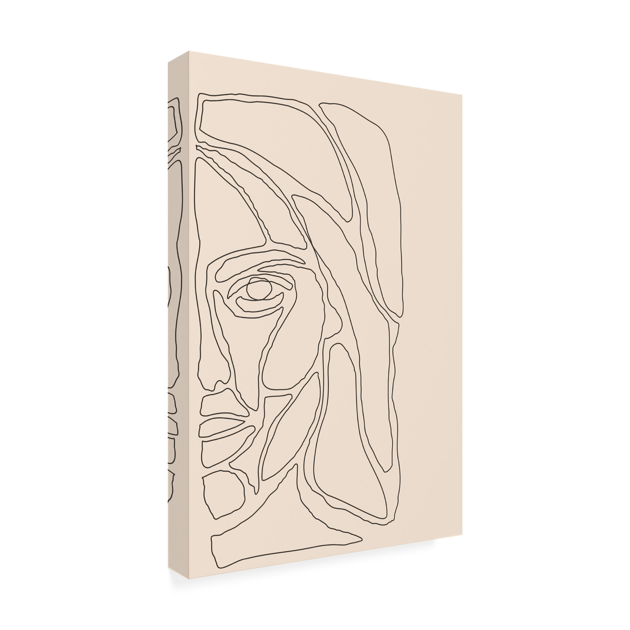 Winston Porter Abstract Face Lines 2 | Wayfair