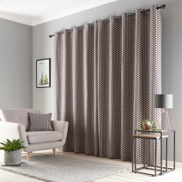 Fusion Polyester Room Darkening Grommet / Eyelet Curtain Pair | Wayfair ...