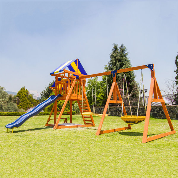 Sportspower Willow Creek Wooden Swing Set with Lifetime Warranty on 8 ...