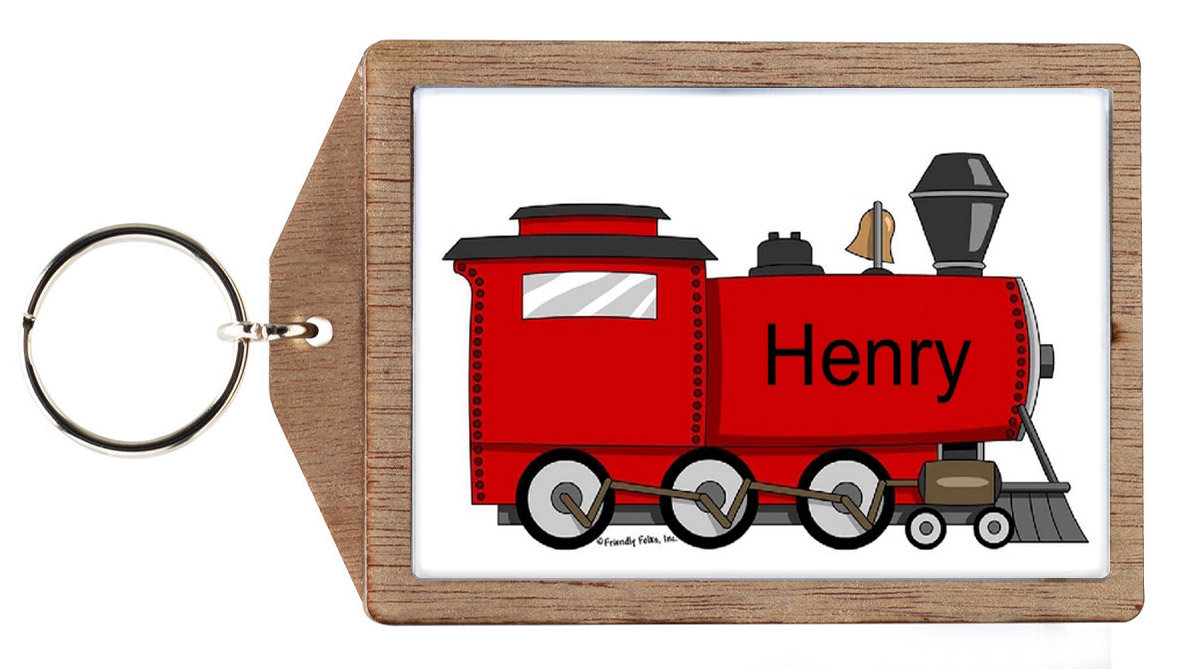 Printed Perfection Personalized Train Key Chain | Wayfair