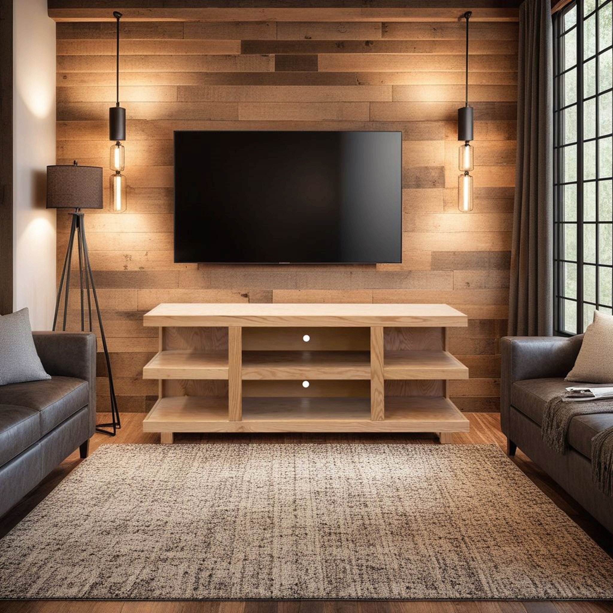 17 Stories 64 Inch Tv Stand For Tvs Up To 70 Inches, No Assembly ...