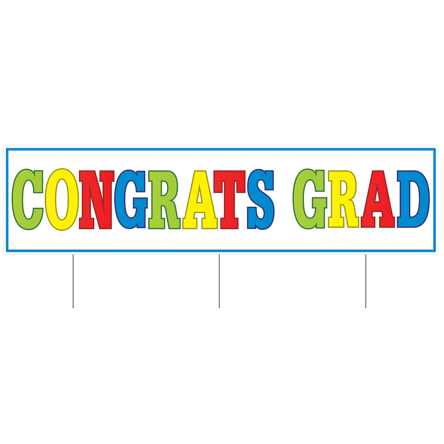Beistle Plastic Jumbo Congrats Grad Yard Sign | Wayfair