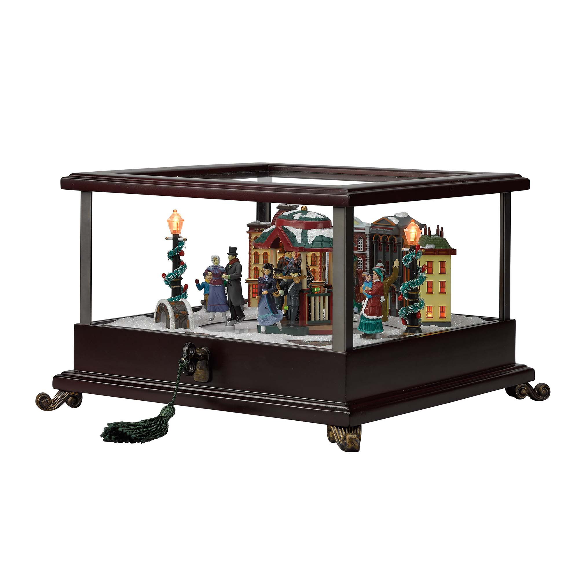 Mr. Christmas Holiday Music Box - Skaters | Wayfair