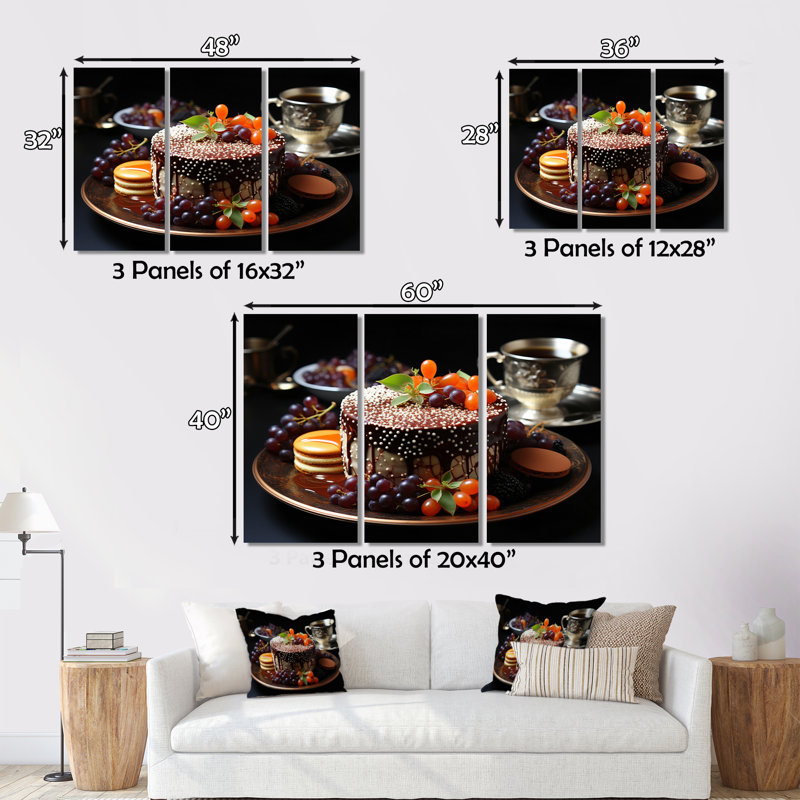 Design Art Food Chocolate Pointillism Dot - Food & Beverage Metal Art ...