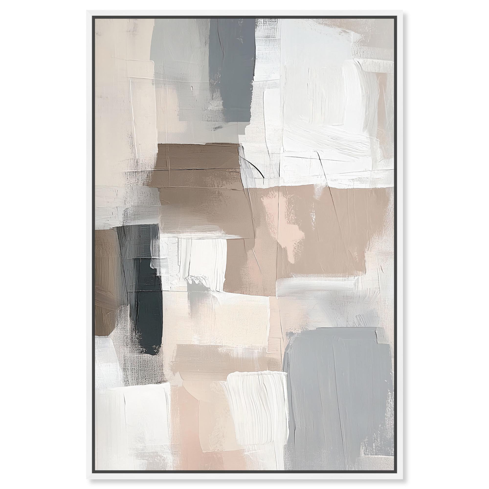 Art Remedy Stonewashed Abstracts Granite Echoes I Canvas Gemstone ...