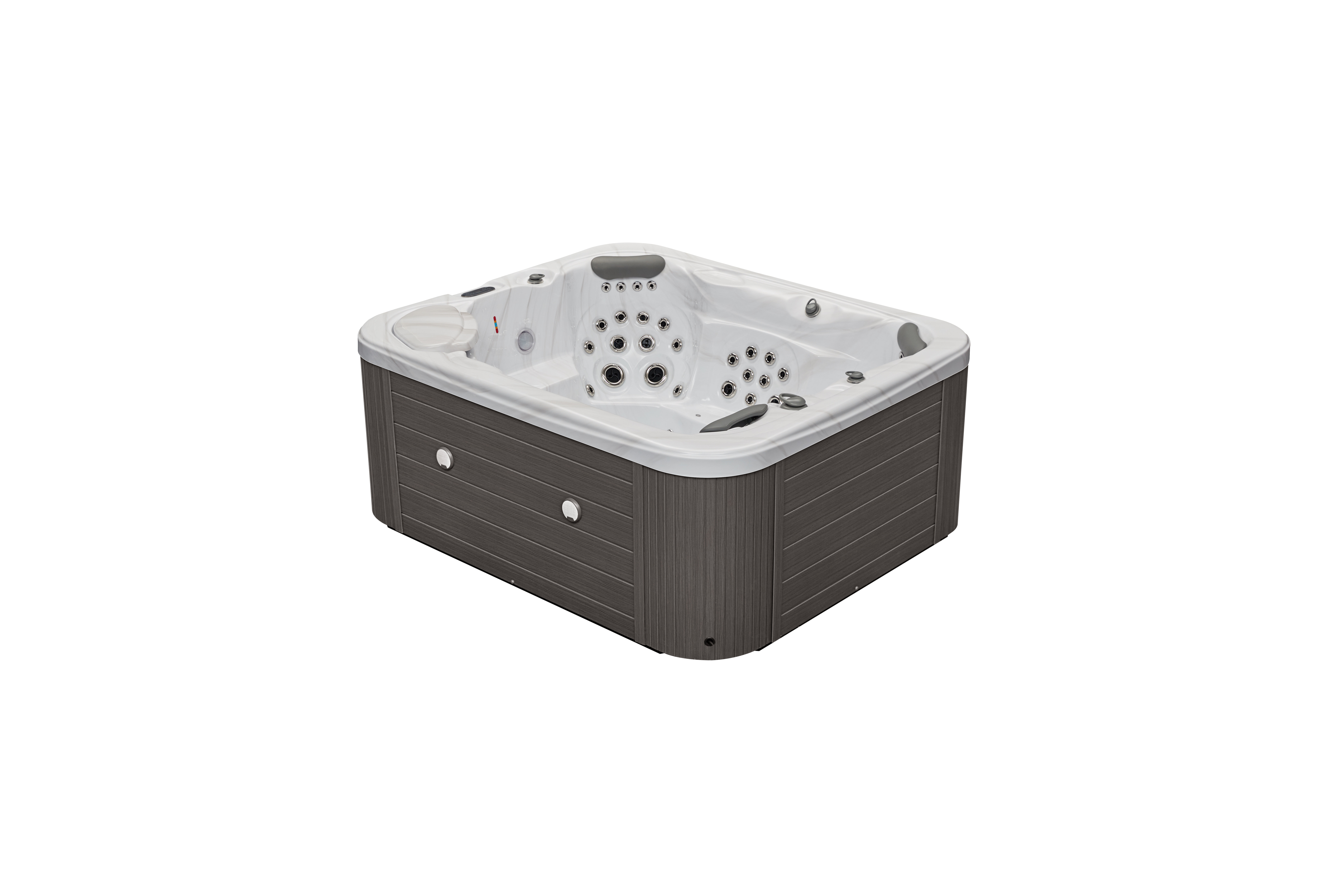Luxury Spas Danika 5-person 68-jet Hot Tub With Bluetooth In Gray | Wayfair