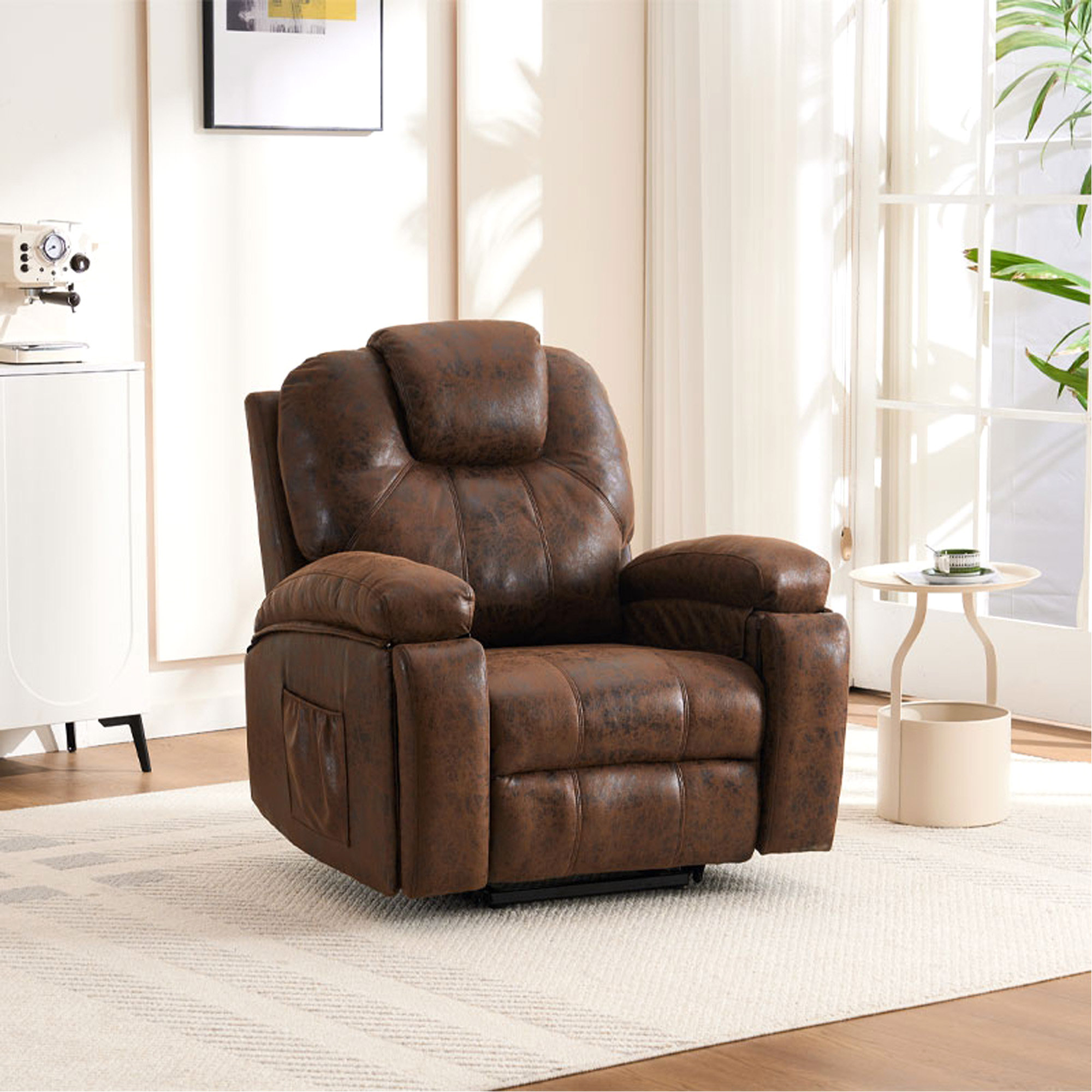 Red Barrel Studio Power Lift Recliner Chair With Massage Elderly ...