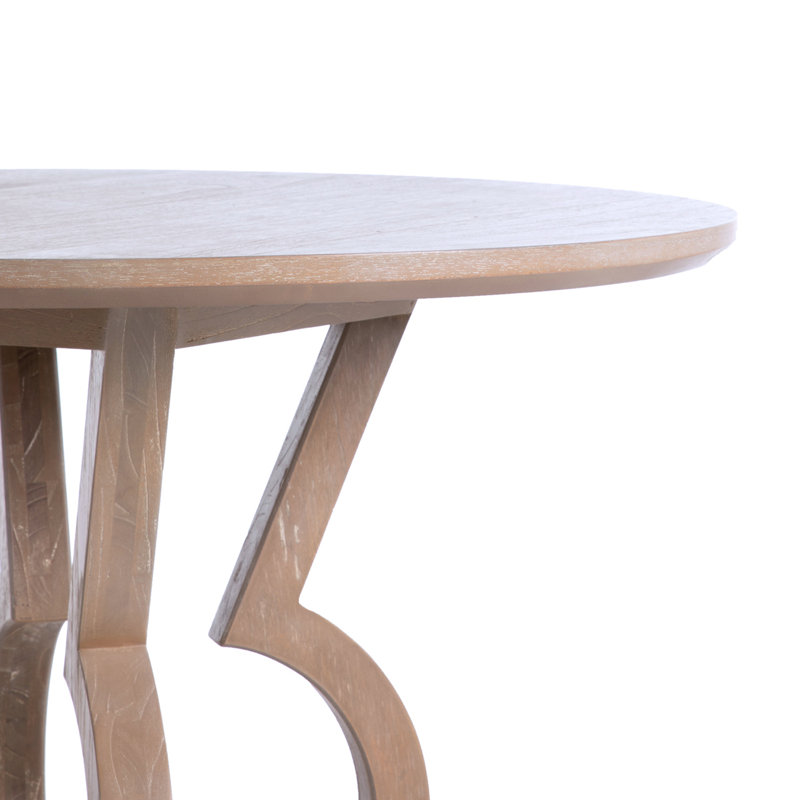 Gabby Chape 32" Solid Wood Pedestal Dining Table | Wayfair