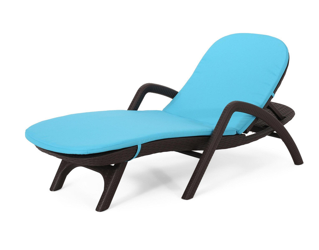 Wrought Studio™ Outdoor patio balcony lounge bed Garden pool Folding ...