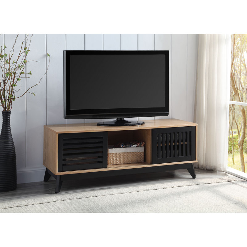 George Oliver Gamaliel Scandinavian Rectangular TV Stand in Oak ...
