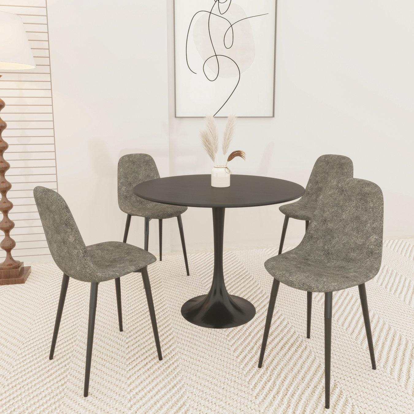George Oliver Round Dining Table Set Round Kitchen Table Set Round ...