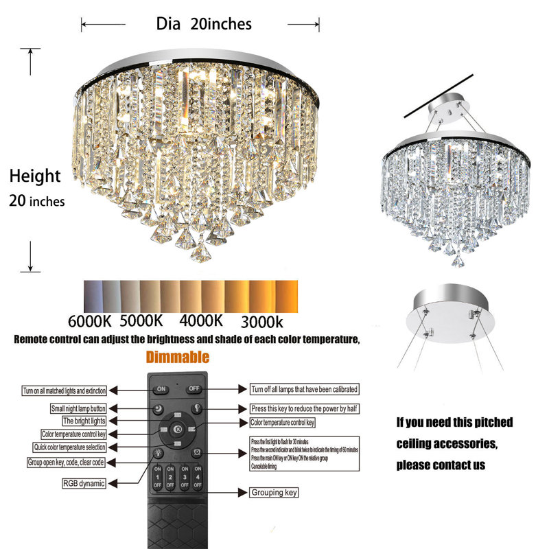 Everly Quinn Catuy 6 - Light Dimmable LED Geometric Chandelier | Wayfair